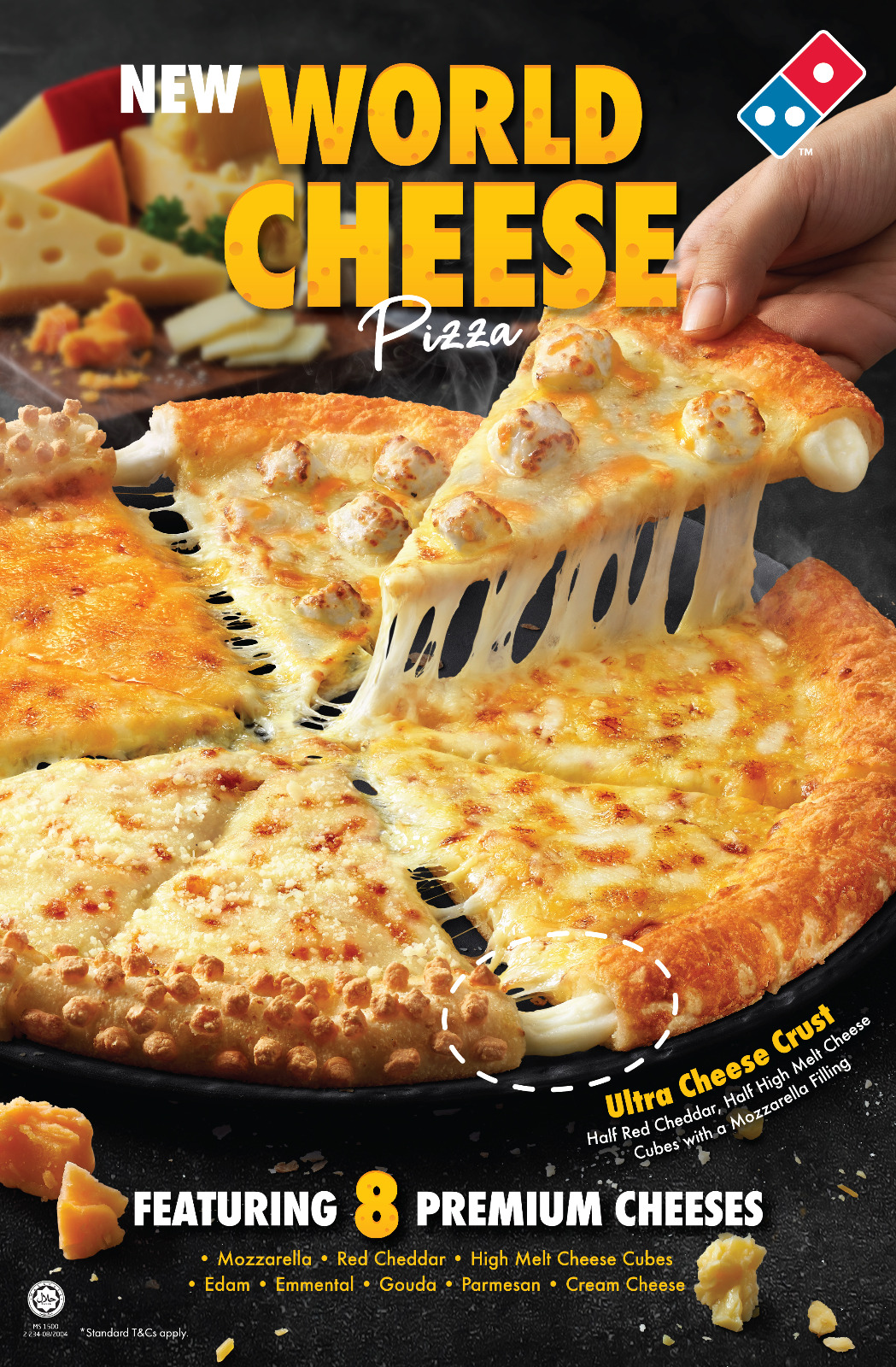DOMINO'S LAUNCHES WORLD CHEESE PIZZA AND KICKS OFF NATIONWIDE CHEESE ...